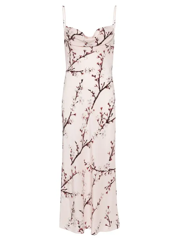 Alexander McQueen Blossom Midi Dress - Pink