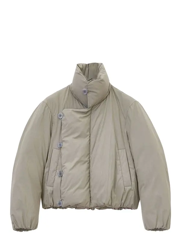 LEMAIRE Cropped Puffer Blouson Jacket - Green