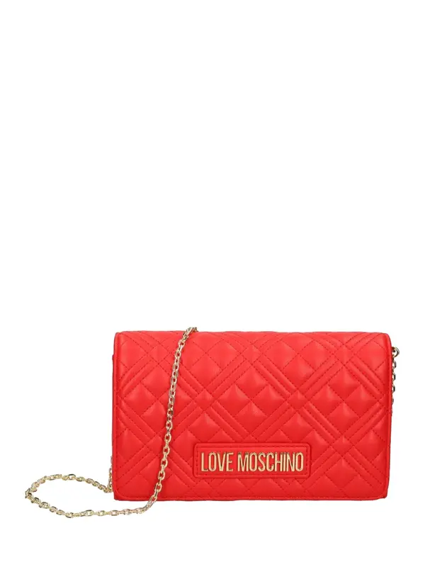 Moschino Quilted Crossbody Bag - Red