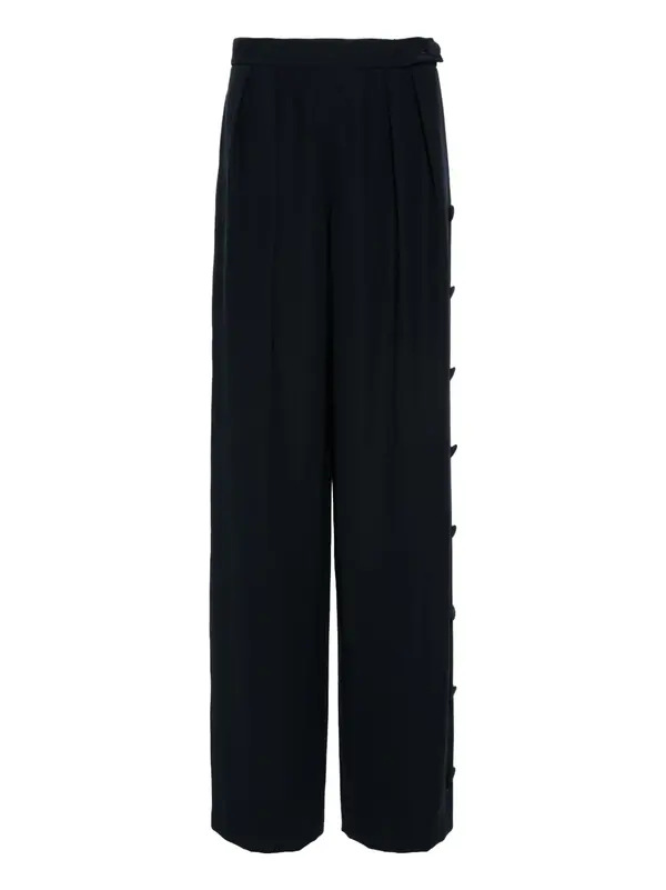 Emporio Armani Palazzo Trousers - Blue