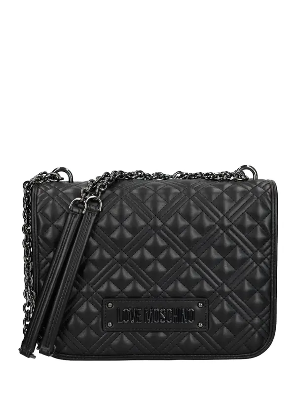 Moschino Quilted Crossbody Bag - Black