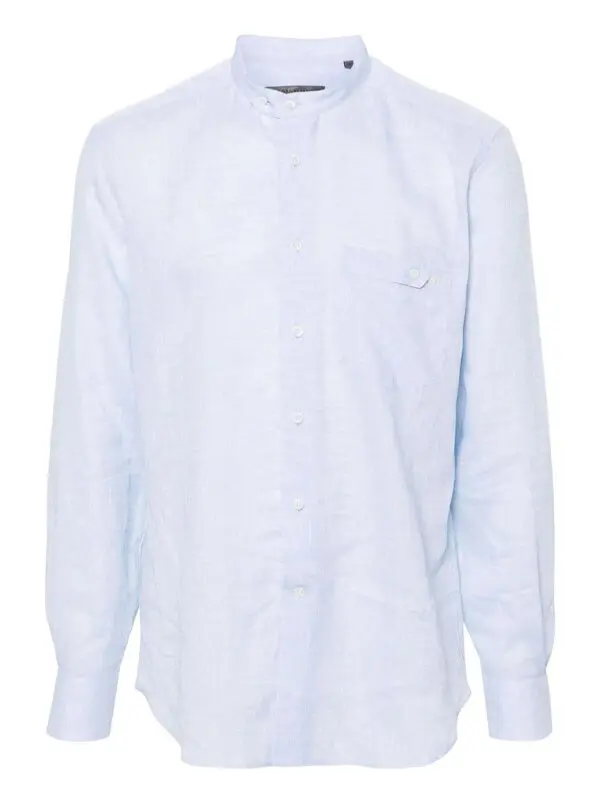 Corneliani Linen Shirt - Blue