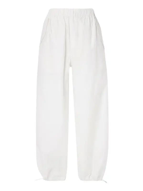 Wardrobe.NYC Beach Cotton-blend Track Pants - White
