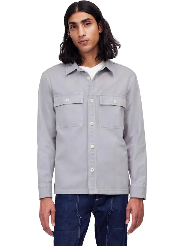 Madewell Garment-dyed Straight-hem Work Shirt - Faded Lavender