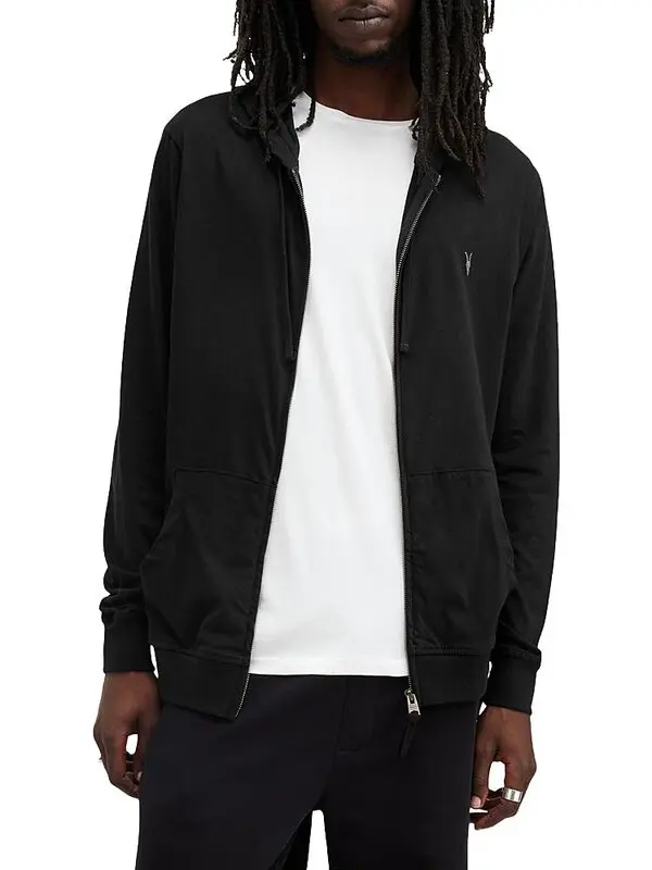 ALLSAINTS Brace Zip Hoodie - Jet Black