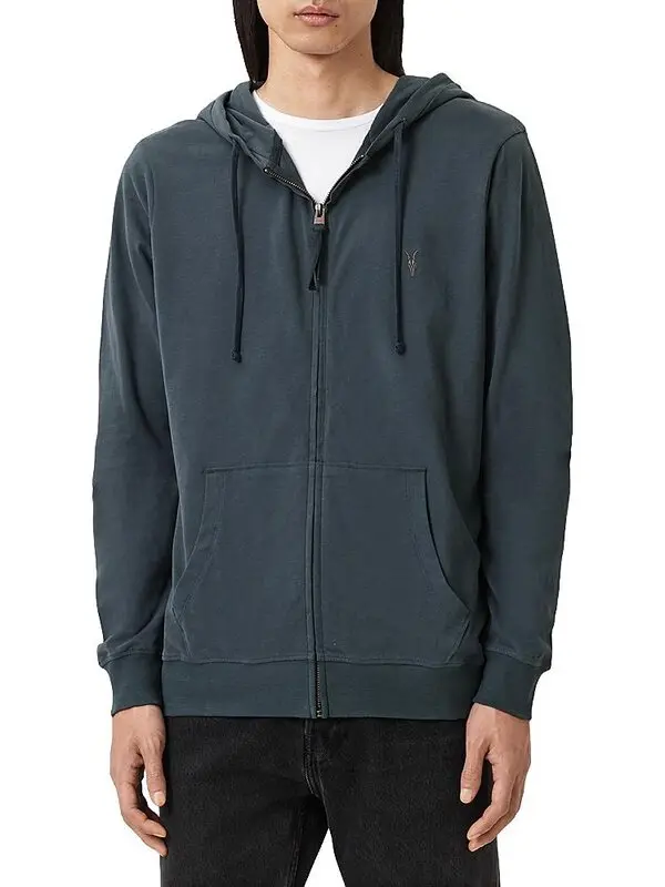 ALLSAINTS Brace Zip Hoodie - Sunil Blue