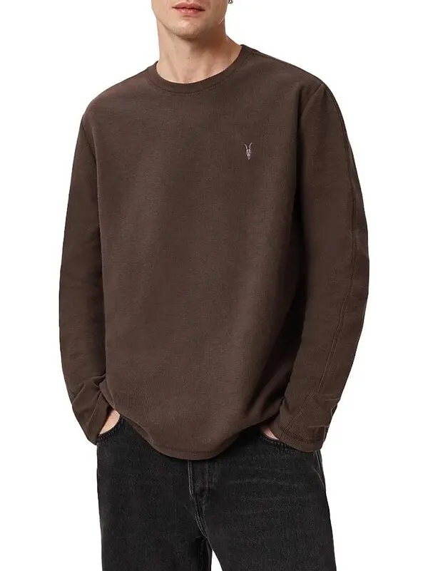 ALLSAINTS Rowe Regular Fit Sweater - Bitter Brown