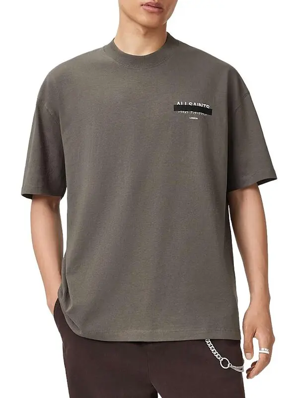 ALLSAINTS Redact Graphic Logo Tee - Forest Green