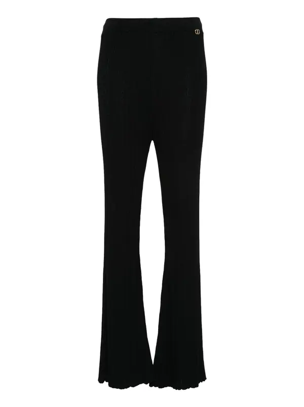 TWINSET Flared Trousers - Black