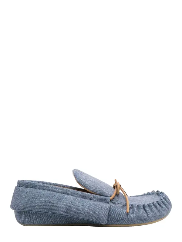 JW Anderson Bow-embellished Loafers - Blue