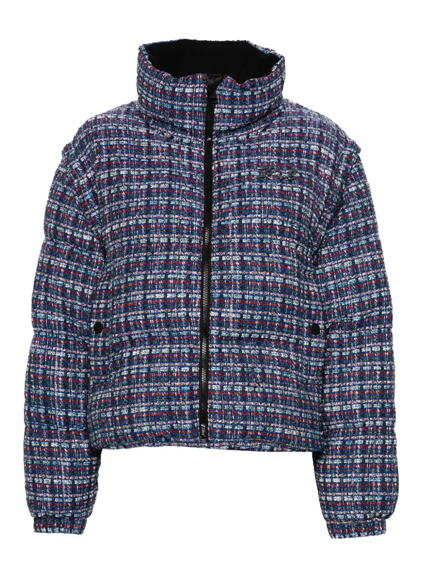 Karl Lagerfeld Bouclé Transformer Jacket - Blue