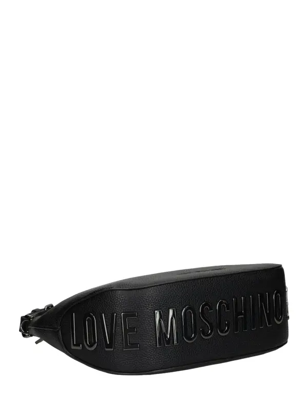 Moschino Logo-lettering Shoulder Bag - Black
