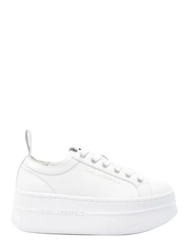 Karl Lagerfeld Logo-appliqué Sneakers - White
