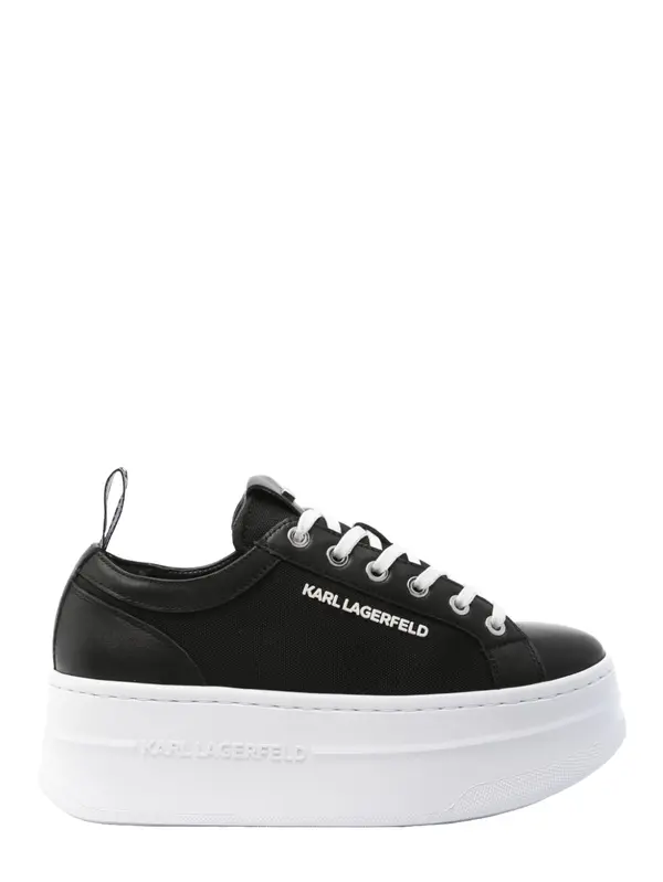 Karl Lagerfeld Logo-appliqué Sneakers - Black