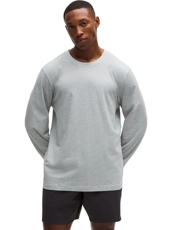 Lululemon Zeroed In Long-sleeve Shirt - Heathered Feather Grey