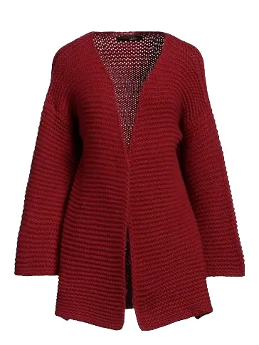 INCENTIVE Wool Knit Cardigan - Red