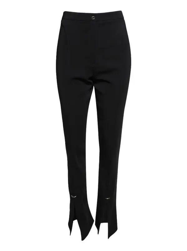 MUGLER Pierced Full Length Pants - Black