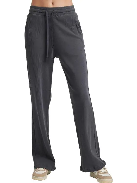 LOSANO Organic Cotton Drawstring Pant - Charcoal