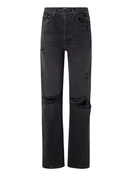 Boyish The Ziggy Straight Leg High Rise Jeans - Fatal Attraction