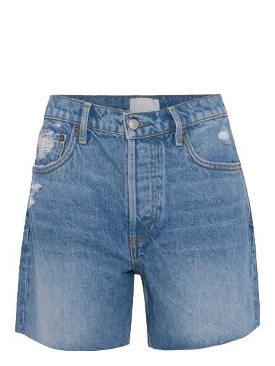Boyish The Monty High Rise Relaxed Denim Shorts - Silverado