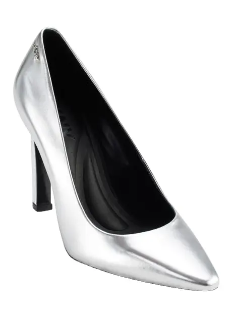 Dkny Chrystie Pointed Toe Pumps - Silver