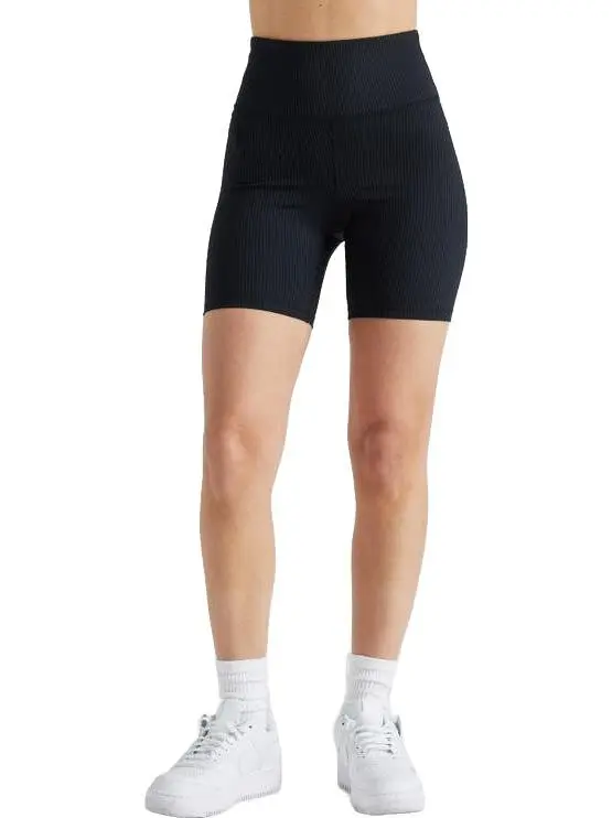 LOSANO Renew Rib Biker Short - Black
