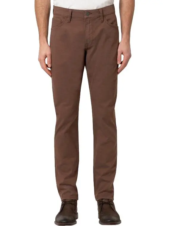34 Heritage Courage Coolmax® Stretch Straight Leg Five-pocket Pants - Brown Coolmax