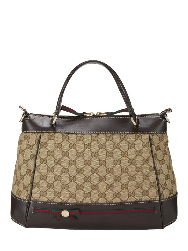 Gucci Original Gg Mayfair Convertible Handbag - Brown