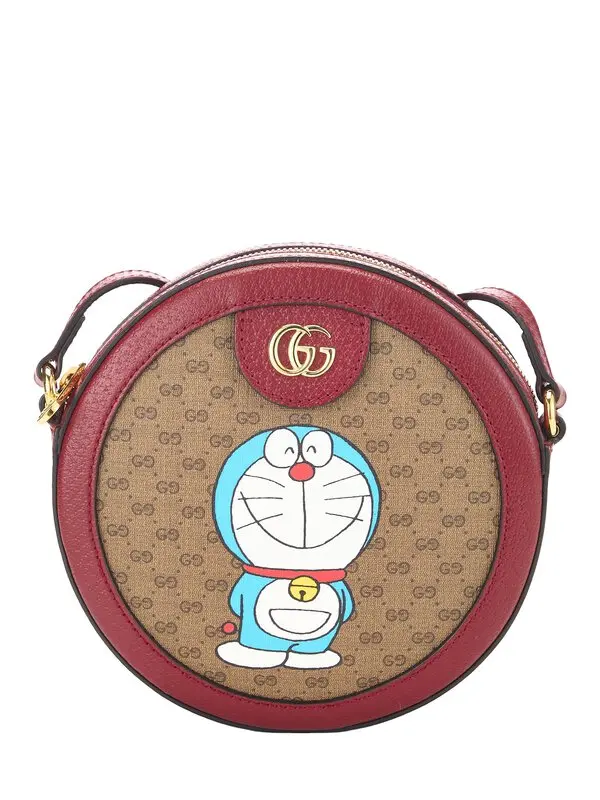 Gucci Doraemon X Coated Crossbody Bag - Brown