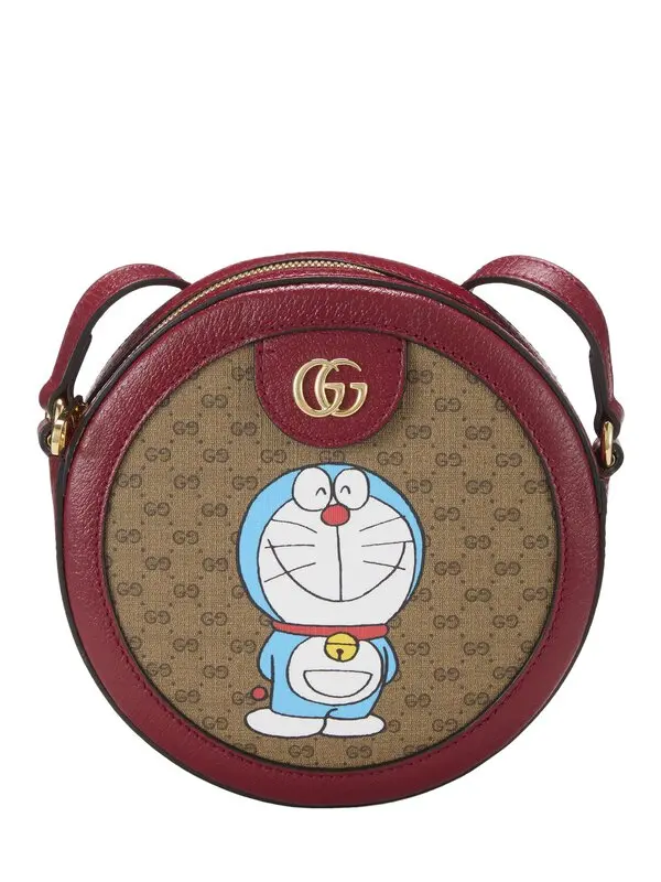 Gucci Doraemon X Coated Crossbody Bag - Red