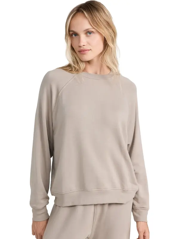 Splits59 Andie Oversized Fleece Sweatshirt - Latte