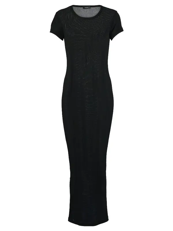 Wardrobe.NYC Cotton Maxi Dress - Black