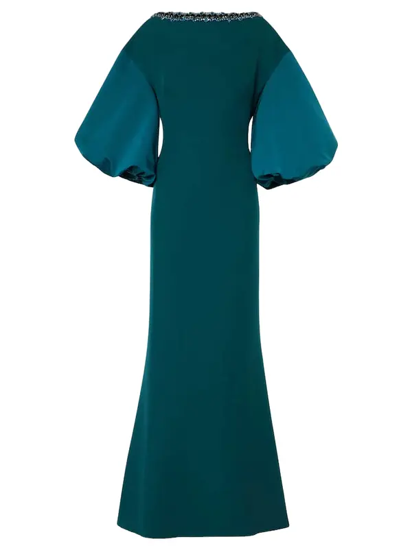 Safiyaa Embellished Gown - Green