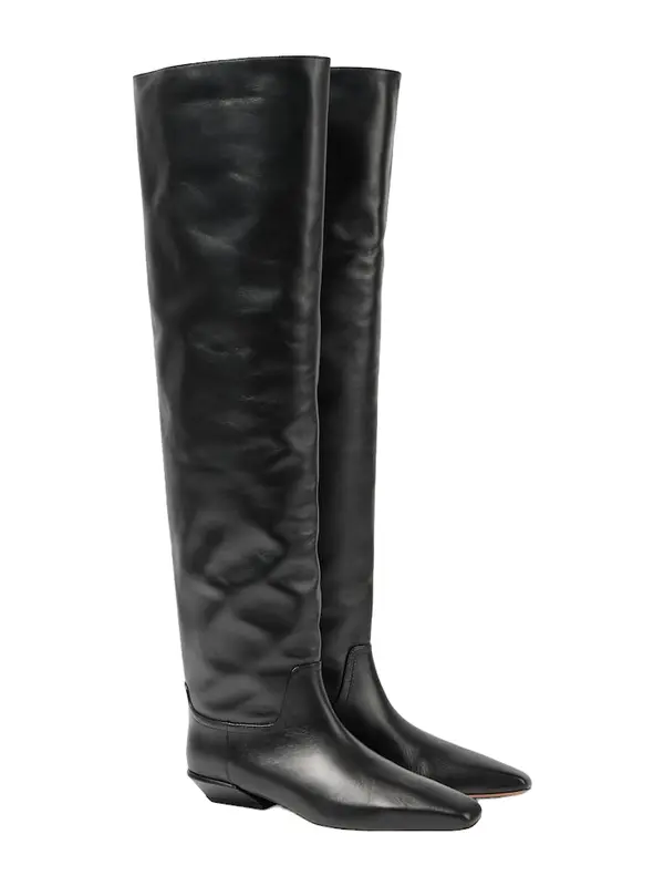 Paris Texas Bettina Leather Over-the-knee Boots - Black