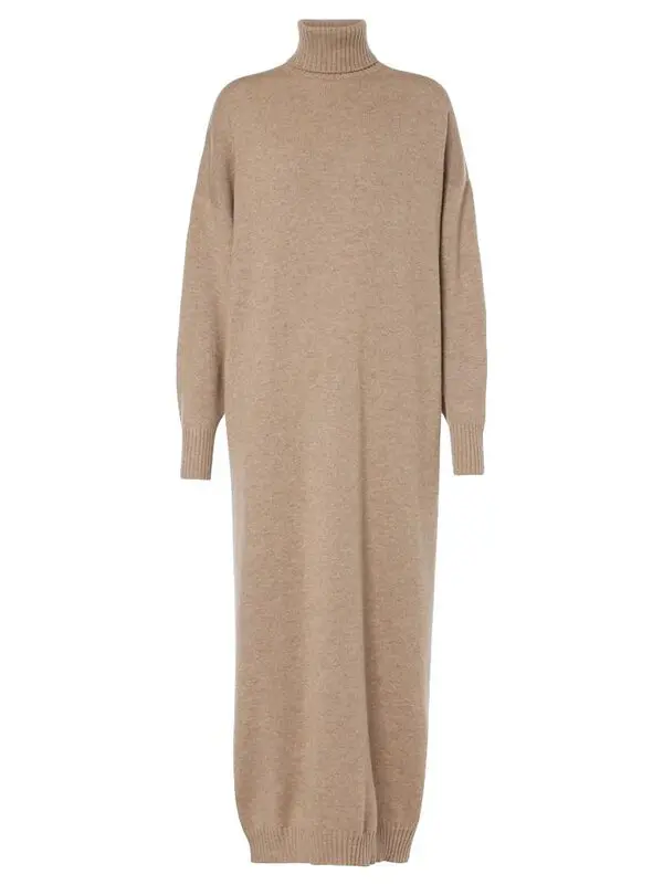 Brunello Cucinelli Cashmere Midi Dress - Brown