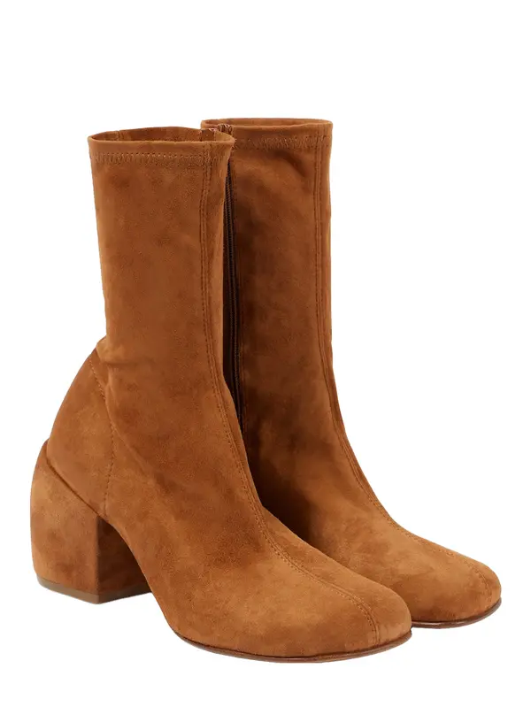 Dries Van Noten 65 Suede Ankle Boots - Brown