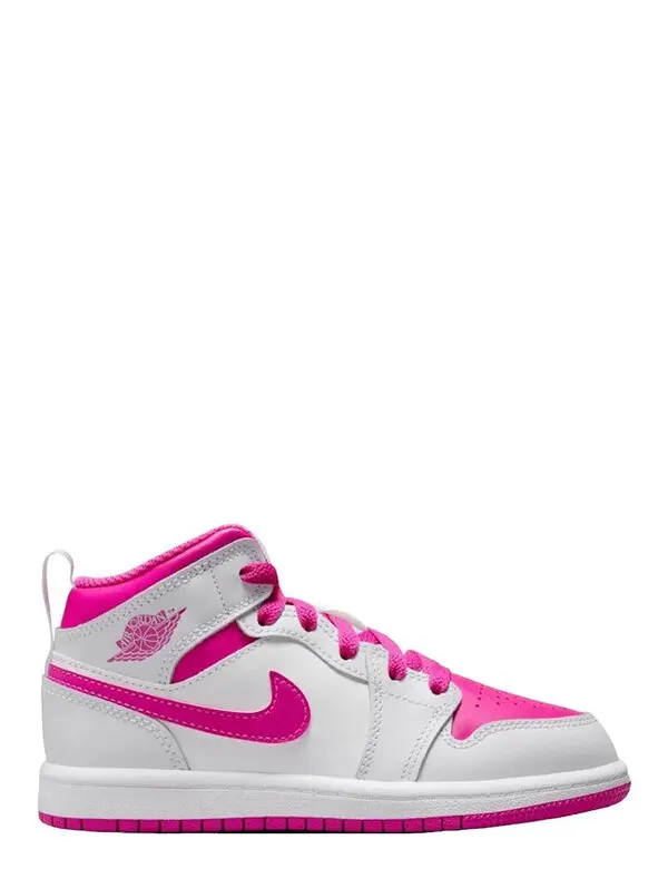 JORDAN 1 Mid Sneakers - Iris Whisper/white/fire Pink