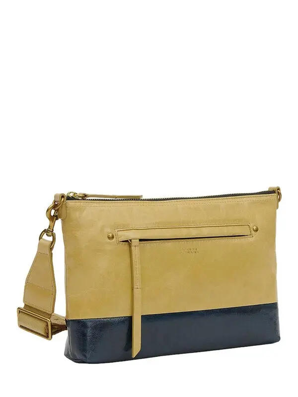 Isabel Marant Nessah Shoulder Bag - Beige/navy