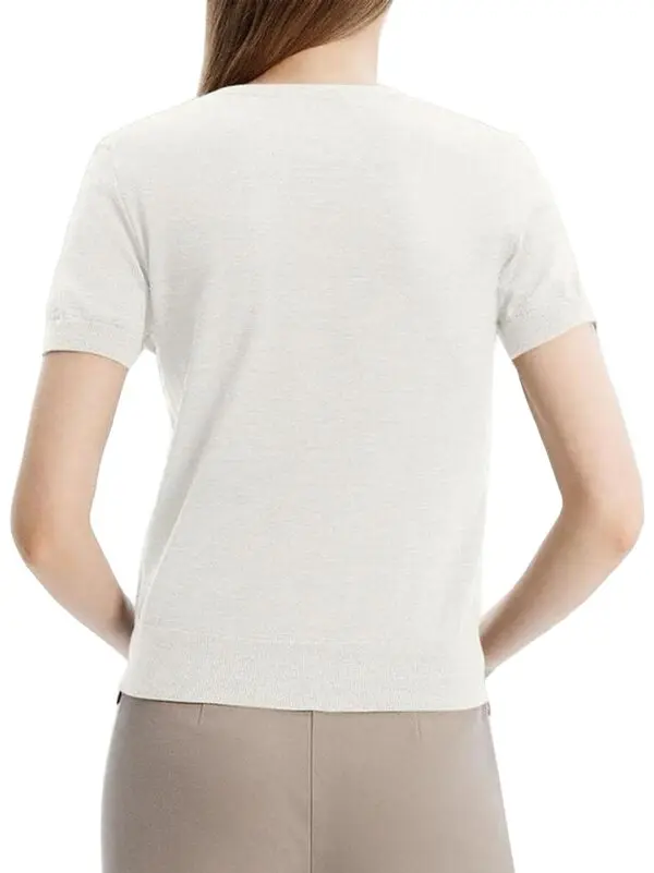 Theory Regal Merino Wool T-shirt - Ivory