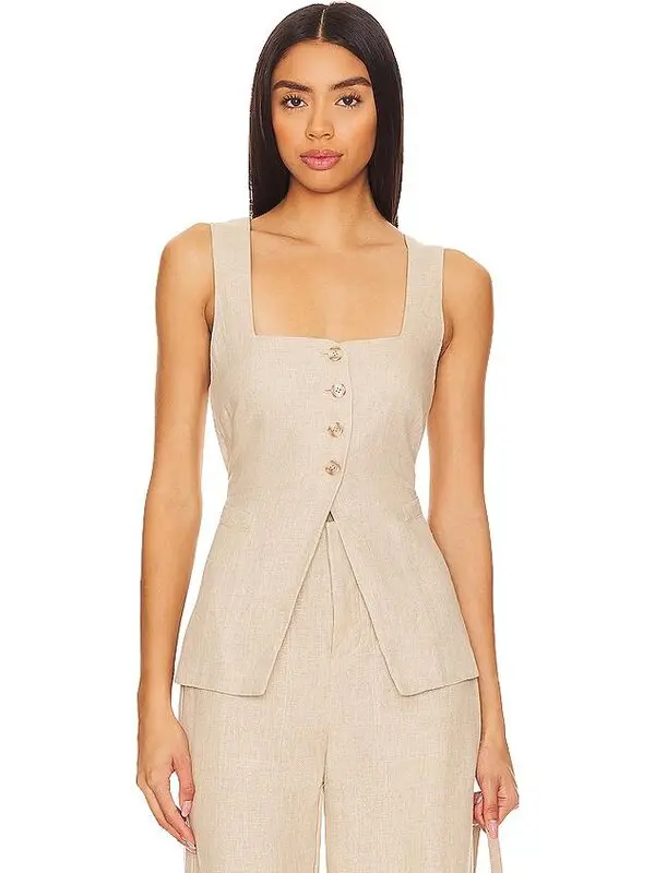 Faithfull The Brand Maya Vest - Beige