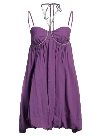 VICOLO Mini Balloon Dress - Purple