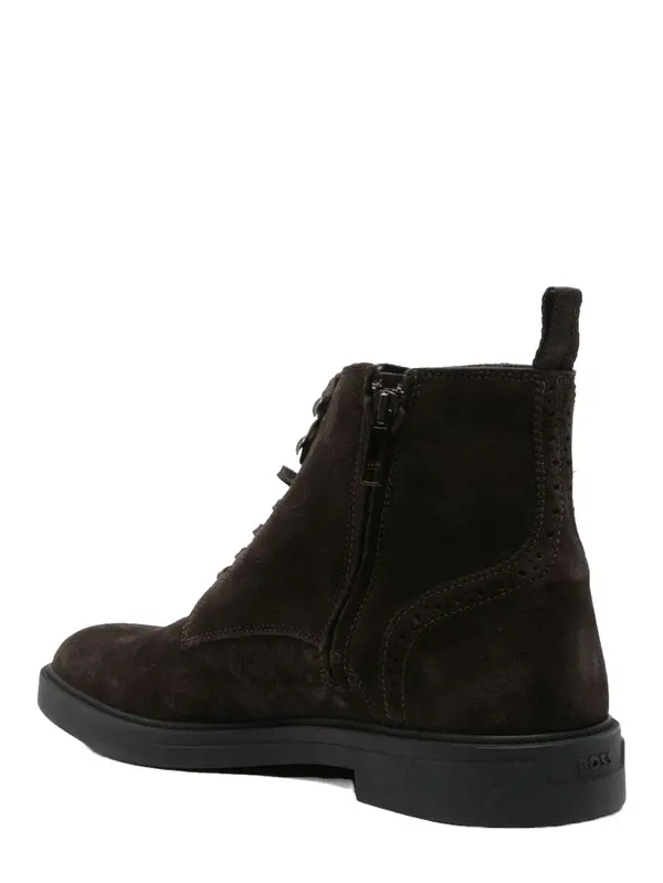 BOSS Suede Ankle Boots - Brown