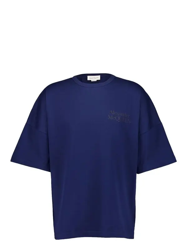 Alexander McQueen Exploded Logo T-shirt - Blue