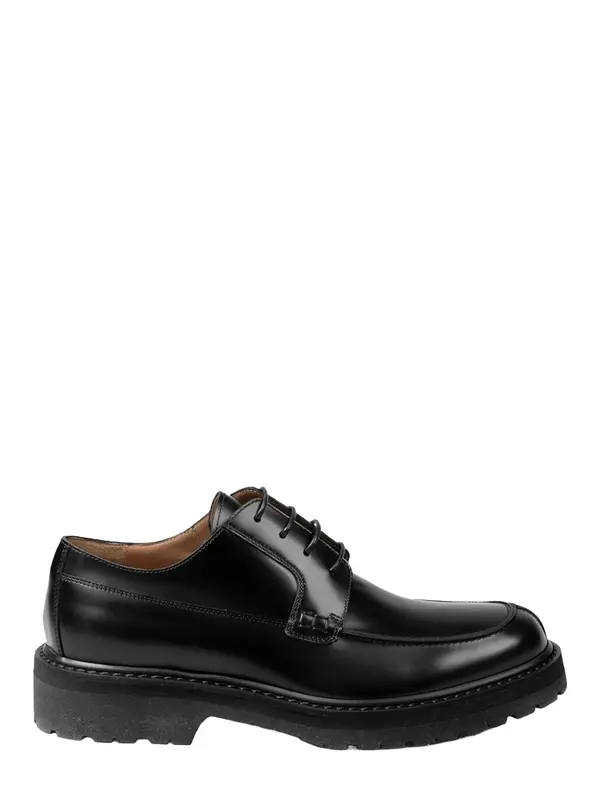 Dries Van Noten Leather Derby Shoes - Black