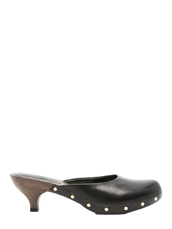 Chloé Judith 40mm Leather Mules - Black