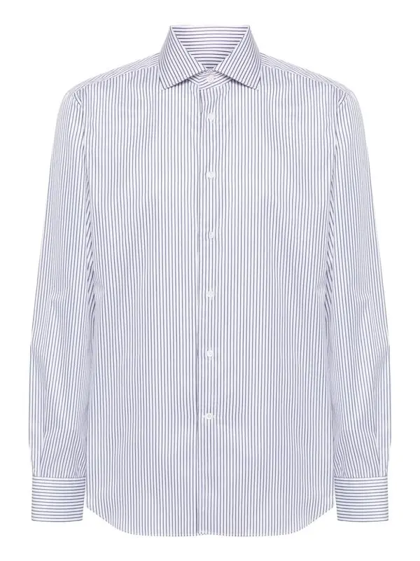 Corneliani Striped Shirt - White