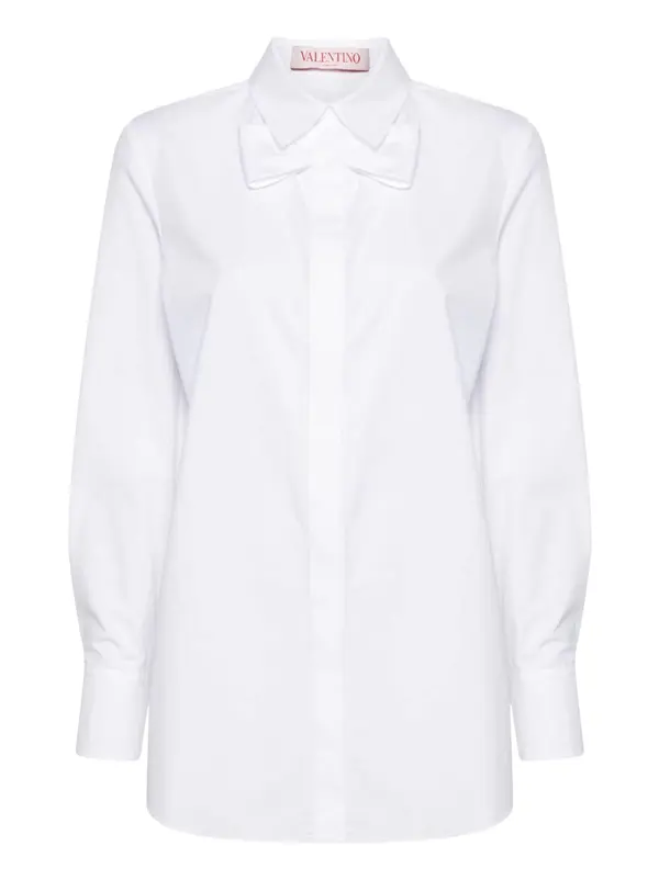 Valentino Garavani Bow-detailed Shirt - White