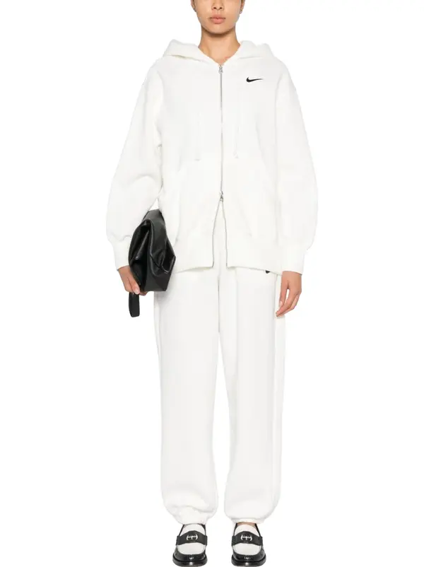 Nike Swoosh-embroidered Track Pants - White