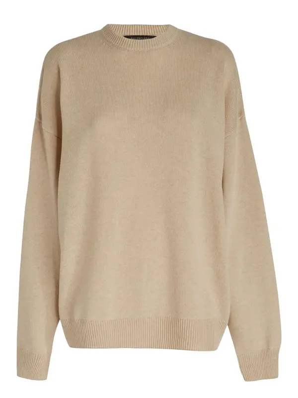 Balenciaga Crew-neck Cashmere Jumper - Neutrals