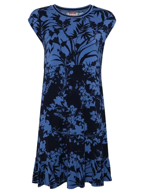 Johnny Was Janie Floral Print Dress - Blue